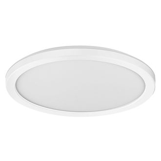 Osram ORBIS Ultra Slim Deckenleuchte 235mm, wei&szlig;, 15W, 1640lm, homogenes, warmwei&szlig;es Licht (3000K) + Hintergrundlicht, dreistufige Dimmbarkeit &uuml;ber Wandscha