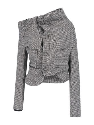 Junya Watanabe Asymmetric Wool-Blend Jacket