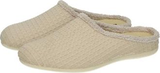 Gema Garcia 902 Chaussures de maison pour femme type wafel beige avec doublure douce, beige, 41 EU