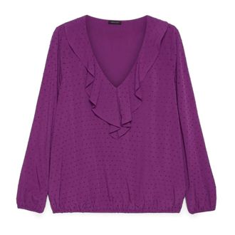 Fiorella Rubino Damen, Blusen & Hemden, Lila, 6XLGr&ouml;&szlig;e