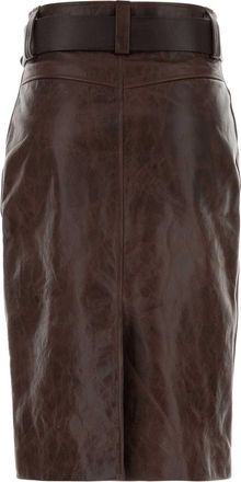 Saint Laurent Longue Skirt - Brown