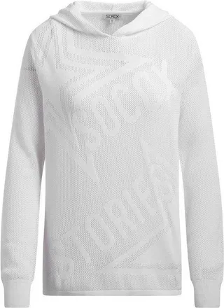 soccx Kapuzenpullover mit Intarsien-Strick