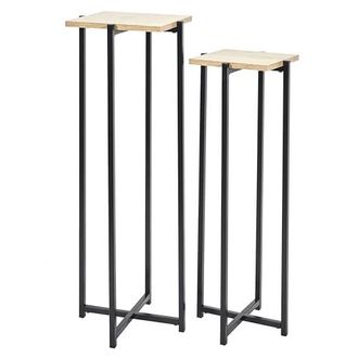 The Home Deco Factory HD0050 - Sellette Noir Loka X2 - Entr&eacute;e, Salon