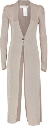 Isabel Benenato Isabel Benenato, Femme, Pulls, Gris, Taille: 38 FR Dk04 Long Cardigan