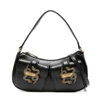 Just Cavalli Femme, Sacs, Noir, Taille: ONE Size Sac Bandouli&egrave;re en Similicuir Noir