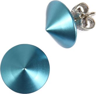 DeMarie Ohrstecker Metall eloxiertes Aluminium Matt/Glanz Hellblau