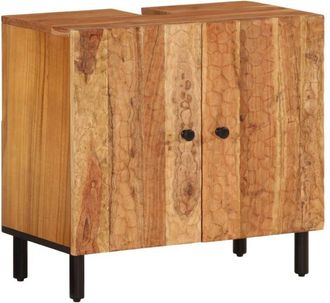 vidaXL Waschbeckenunterschrank 62x33x58 cm Massivholz Akazie vidaXL