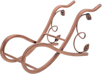 Artibetter PAMINGONO Einzelner Weinflaschenhalter aus Eisen Stabiler Weinst&auml;nder f&uuml;r Arbeitsplatte Hellbrauner Flaschenorganizer f&uuml;r Rotwein Flexibles Weinregal 