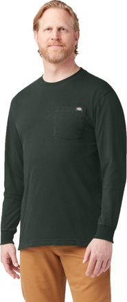 Dickies Herren Lang&auml;rmeliger Schwerer Rundhalsausschnitt Langarmshirt, Gr&uuml;n (Hunter Green GH), Large (Herstellergr&ouml;&szlig;e: L)