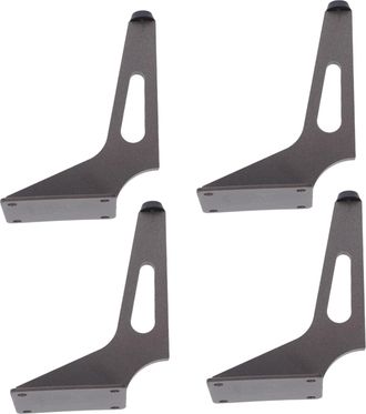 Angoily 4 Stück Teiliges Metallmöbelbeine Schräg Montierbar Stabile Möbelbeine für Sofa Tv-Schrank Sideboard und Couchtisch in Tiefgrau Einfache DIY-Montage M
