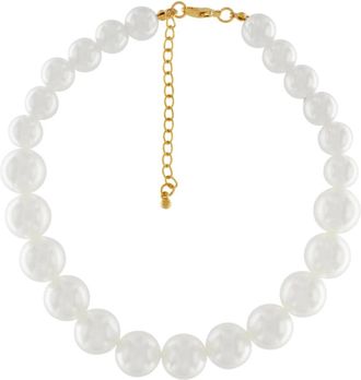 Dansk Copenhagen Perlenkette mit Goldplattierung - - Accessories - Damen - Wei&szlig; - ONE SIZE