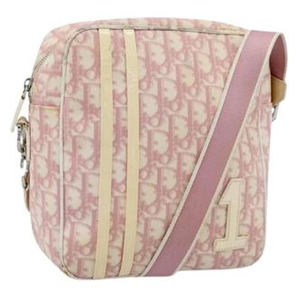 Dior Pre-owned Vintage Canvas Shoulder Bag - - Pre-owned - Damen - Rosa - ONE SIZE