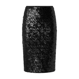 Pinko Pinko, Femme, Jupes, Noir, Taille: 42 FR Pencil Skirt with Sequins