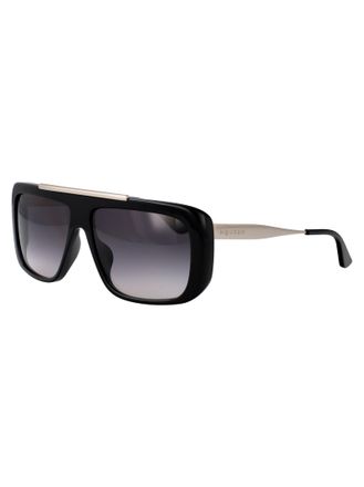 Alexander McQueen Unisex Sunglasses Am0492s Black-Silver-Grey Metal Black/silver/grey