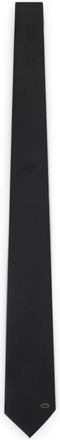 Valentino Garavani Homme, Accessoires, Noir, Taille: ONE Size Valentie Cravate en Soie avec D&eacute;tail Signature VLogo