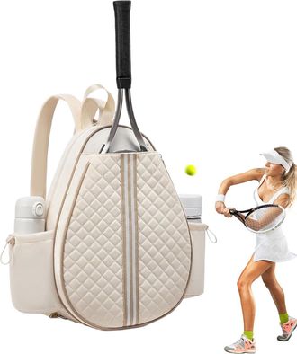 Generic Robuster Tennisrucksack F&uuml;r Frauen Aus leichtem Material - Wasserdichte Tennistasche, Multifunktional F&uuml;r Sportger&auml;te | Messung Test Beach Fitness Bag