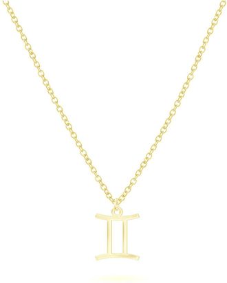 Beka & Bell BEKA&BELL Anhänger mit Kette 925-Sterling Silber vergoldet Glänzend 42cm Zwilling