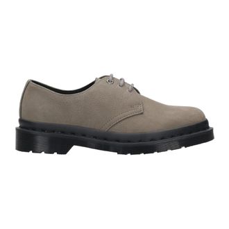 Dr. Martens Homme, Chaussures, Gris, Taille: 43 EU Chaussure grise à 3 oeillets en cuir
