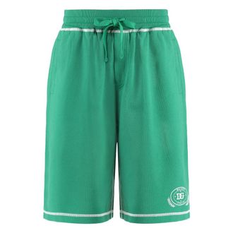 Dolce & Gabbana Baumwoll Bermuda Shorts mit Taschen - - Shorts - Herren - Gr&uuml;n - S