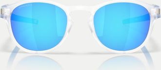 Oakley Latch Neon Pop Collection - Runde Sonnenbrille aus mattem, transparentem Material mit blau verspiegelten Gl&auml;sern