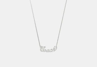 Coach Halskette Mit Coach-Namensanh&auml;nger