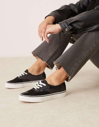 Vans Authentic - Baskets style patchwork - Noir et gris