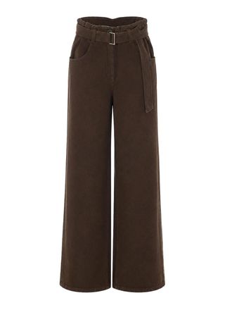 Brunello Cucinelli Pull Col Roul&eacute; - Marron