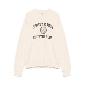 Sporty & Rich Damen, Sweatshirts & Hoodies, Beige, SGr&ouml;&szlig;e