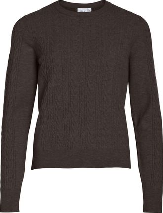Vila Vikerry O-Neck Cable L/S Knit Top Noos