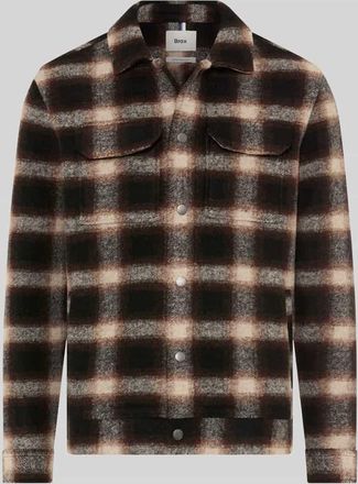 Brax Hemdjacke mit Label-Patch Modell Santiago