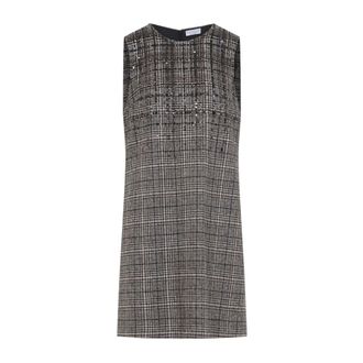 Brunello Cucinelli Pailette Mini Kleid - - Dresses - Damen - Braun - XS