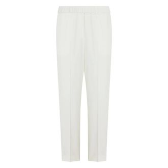 PESERICO Femme, Pantalons, Blanc, Taille: 48 FR Pantalon en viscose