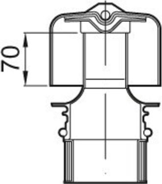 Aco Brandschutz-GGV DN100/ 90Grad/ R30-120 Brandschutzklasse/Lippendichtg Baugruppe, 5087.20.15