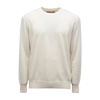 Ballantyne Homme, Pulls, Blanc, Taille: XL Pull en cachemire Blanc Beurre Modèle B2P000