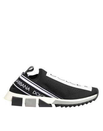 Dolce & Gabbana Schwarze Slip-On Sorrento Herren Sneaker Schuhe