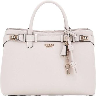Guess Femme, Sacs, Blanc, Taille: ONE Size Sac Satchel Blanc Gregoria Large