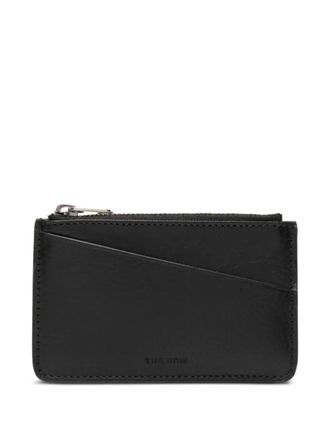 The Row porte-cartes en cuir - Noir