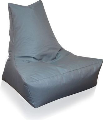 Mesana Mesana XXL Lounge-Sessel, ca. 100x90x80 cm, Sitzsack für Outdoor & Indoor, wasserabweisend, Farbe grau