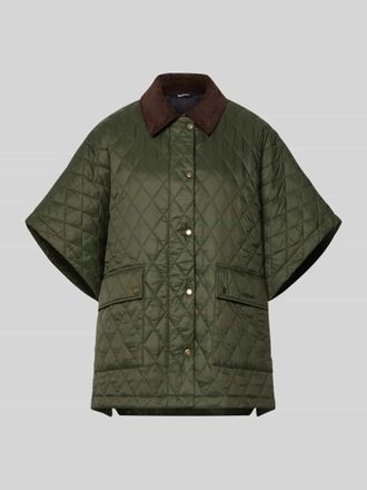 Barbour Oversized Poncho mit Umlegekragen Modell MILDRED QUILTED CAPE