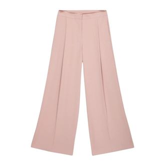 Oltre Palazzo-Hose aus flie&szlig;endem Stoff - - Trousers - Damen - Rosa - S