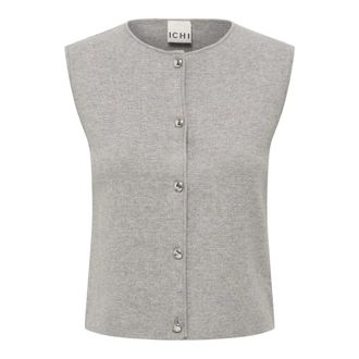 Ichi Ichi - Tricot - Femme - Vestes - Gris - Taille: 40 FR