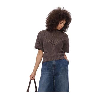 Janice Damen, Strickwaren, Braun, LGr&ouml;&szlig;e