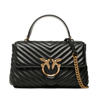 Pinko Handtasche Pinko Love Lady Puff Classic Cl PE 23 PLTT 100043 A0GK Schwarz