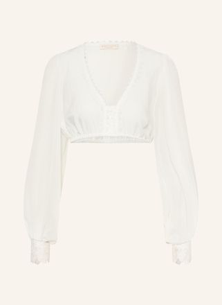 Kr&uuml;ger Kr&uuml;ger Dirndlbluse Hermine Mit Spitze weiss