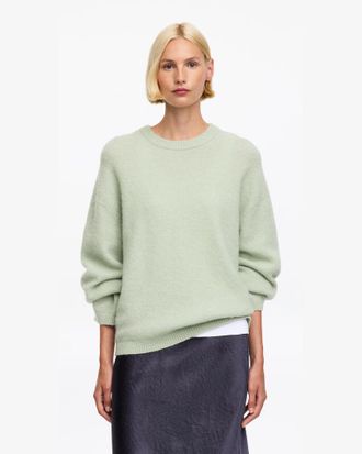 Arket Pullover Aus Alpakawolle Und Wolle -Gr&uuml;n