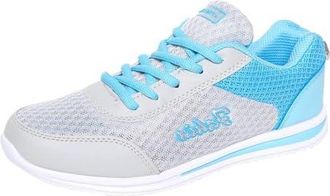 Generic Chaussures de bowling orthopédiques pour femme, grande largeur, baskets respirantes à lacets, semelles confortables et souples, baskets athlétiques à 