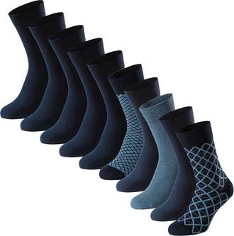 Schiesser Homme Chaussettes Paquet de 10 Bluebird 10P