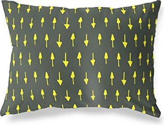 Bonamaison Le Jardin du Lin Kissenbezug Zierkissenbezug Neongelb-Rauch Kissenbezug, Für Bett, Auto, Sofa, Haus, Wohnzimmer, Schlafzimmer, Dekoration, 45x60 Cm - 