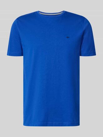 Fynch-Hatton T-Shirt mit Rundhalsausschnitt und Label-Stitching