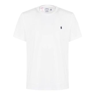 Polo Ralph Lauren Homme, Tops, Blanc, Taille: XL S/S Crew Sleep Top